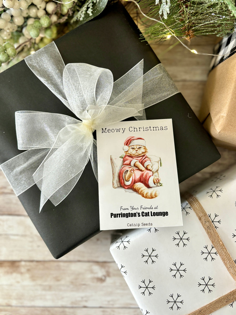 Santa Claws Custom Gift Tag or Promotional Seed Packet – Bloom Street ...