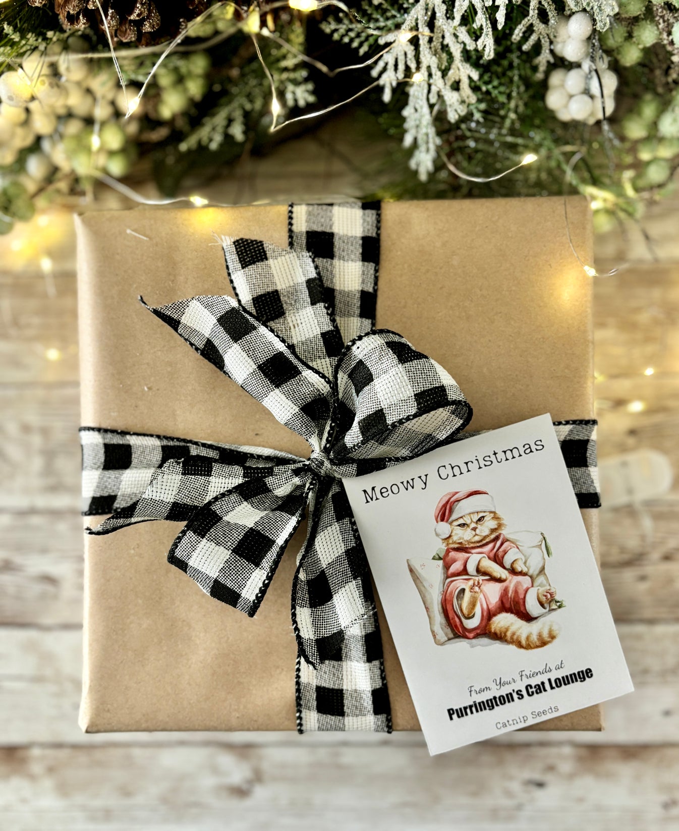 Santa Claws Custom Gift Tag or Promotional Seed Packet – Bloom Street ...