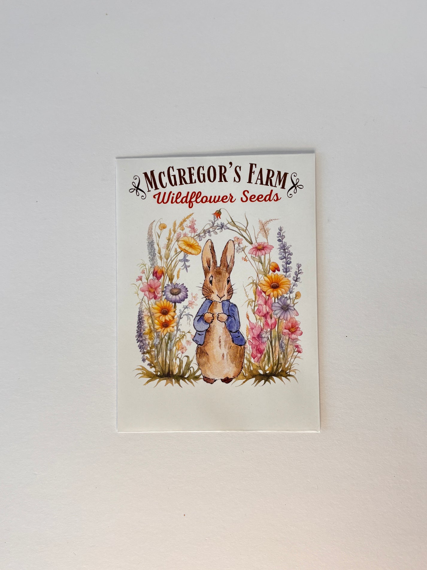 Blue Vintage Bunny Seed Packets – Baby Shower Favors – Bloom Street Packets