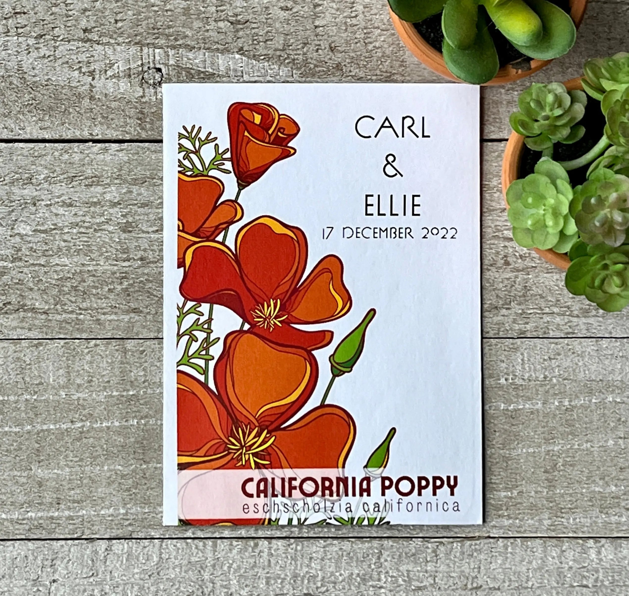 Bold California Poppy Seed Packet | Bloom Street Packets